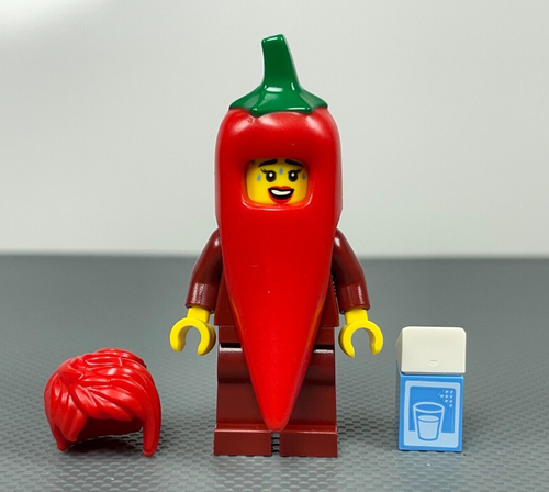 LEGO Chili Costume Fan Collectible Minifigure Series 22 CMF 71032 Red ...