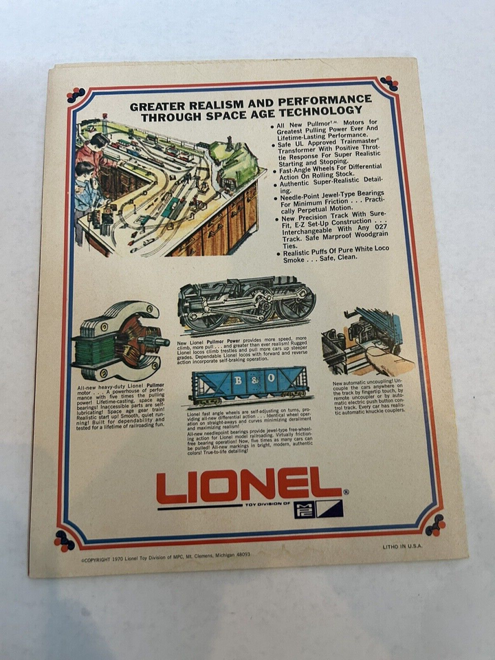 LIONEL 1970 A Lifetime of Railroading Poster & Catalog | eBay