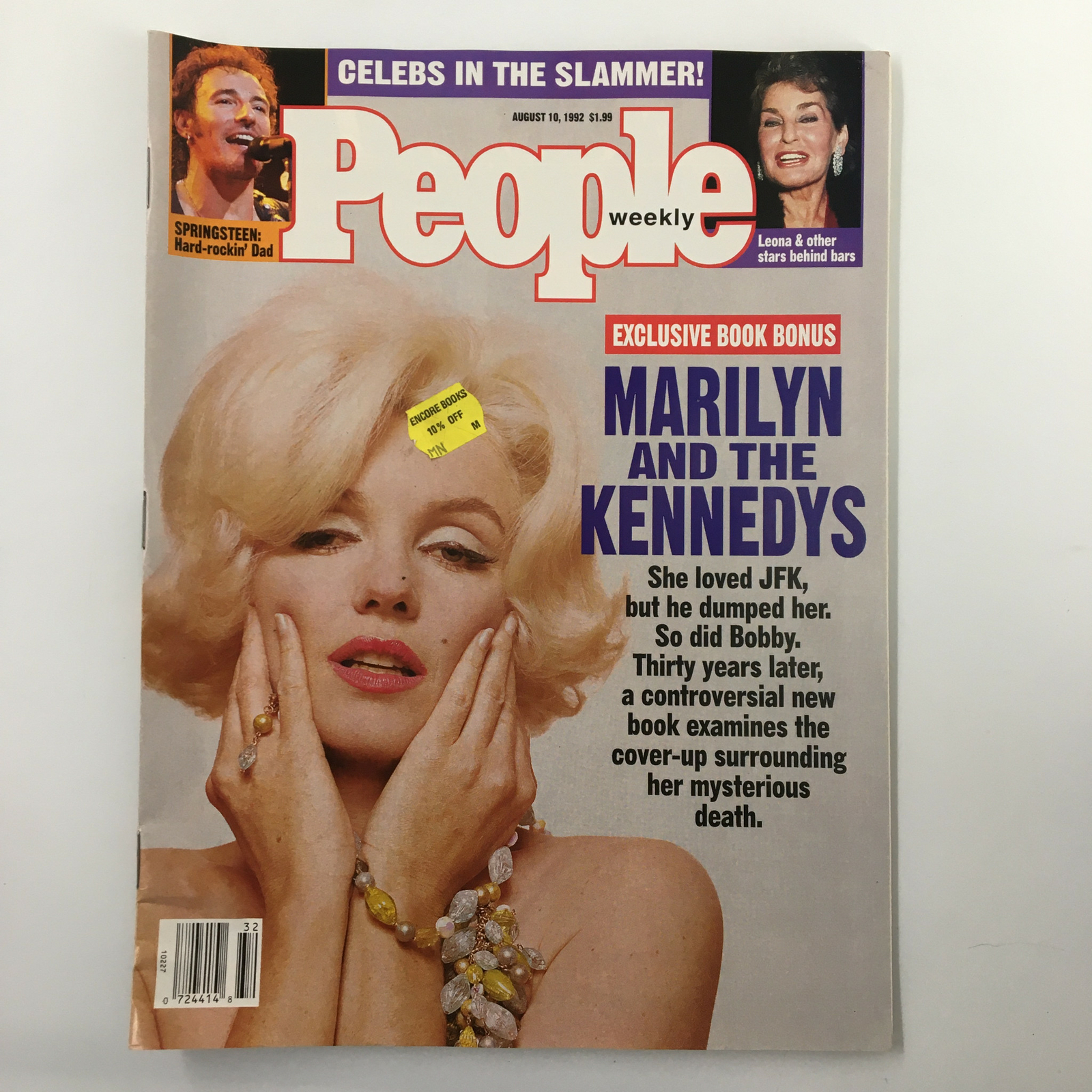 People Weekly Magazine August 10 1992 Marilyn and The Kennedys No Label ...