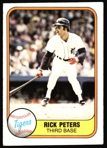 1981 Fleer Rick Peters Rookie #470 Detroit Tigers | eBay