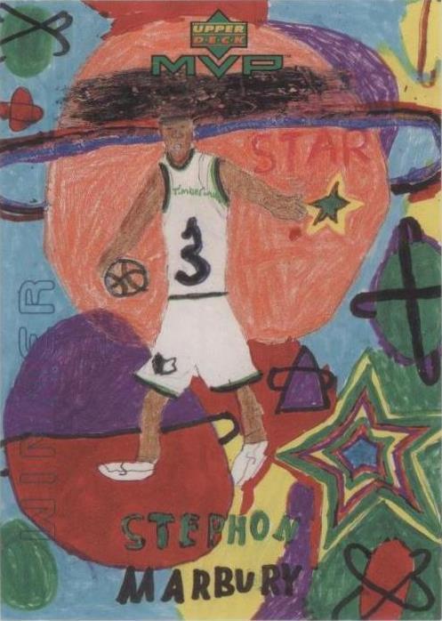 1999-00 Upper Deck MVP - Draw Your Own Card Winner Stephon Marbury #W9 ...