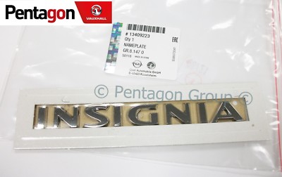 New Genuine Vauxhall Insignia A/B Tailgate Boot 'Insignia' Badge Emblem ...