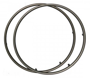 NEW 22" Wheelchair Hand Rims Sun Components Hard Anodized Aluminum 6 ...