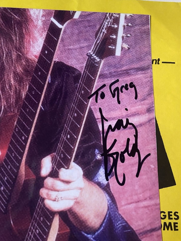 Ronnie James Dio / Craig Goldy HAND SIGNED DIO BAND 8X10 PROMO PHOTO ...