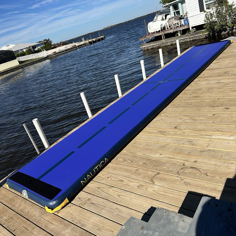 Nautica Vault 20’ Inflatable Floating Mat | Water & Land Platform | w ...