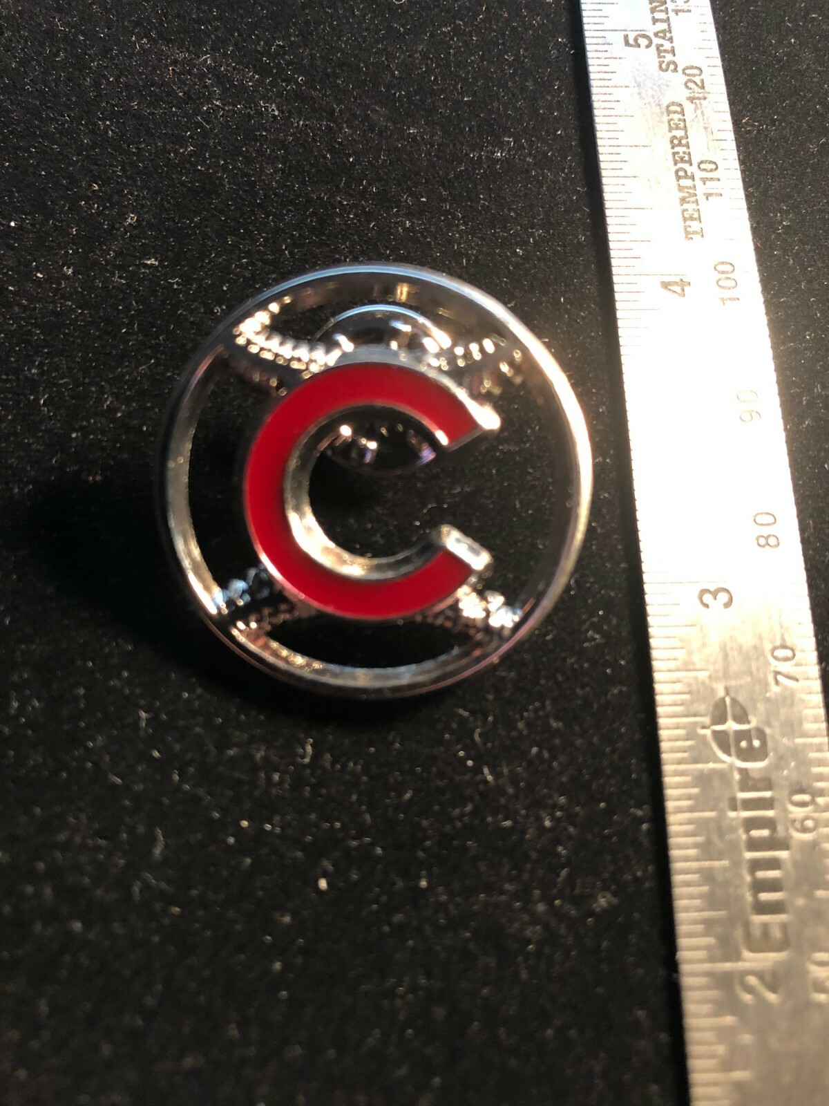 NEW Chicago Cubs Die-Cut Logo Collectable Lapel Pin Stunning Silver ...