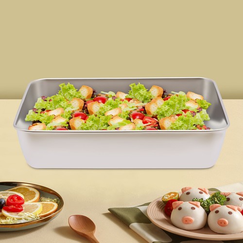 Rust-resistant Baking Sheet Rectangular Cake Pan Stainless Steel ...