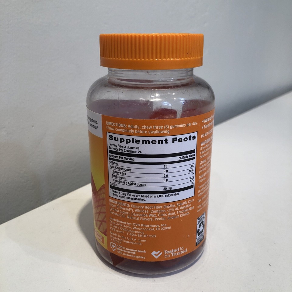CVS Health Fiber Gummies Dietary Supplements 72 Gummies 06/26 | eBay