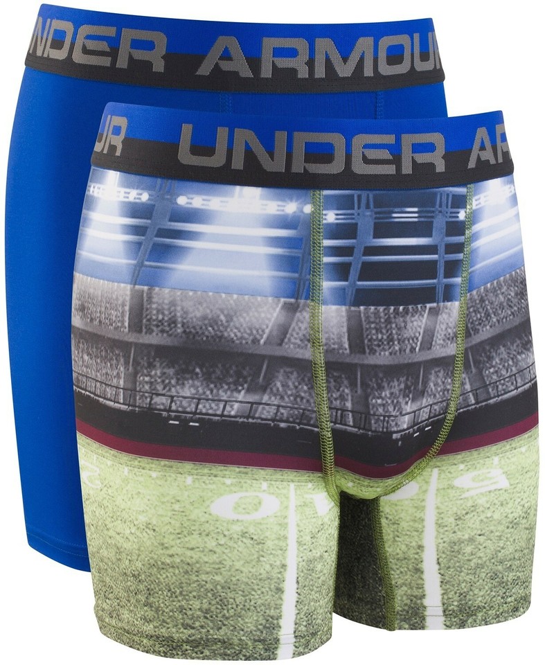 Under Armour 269351 Kids Boys Football Boxer Brief Underwear Size S ...