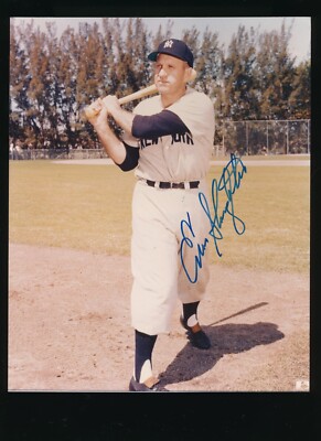 Enos Slaughter Color 8x10 Photo New York Yankees Signed Autograph (DN14 ...