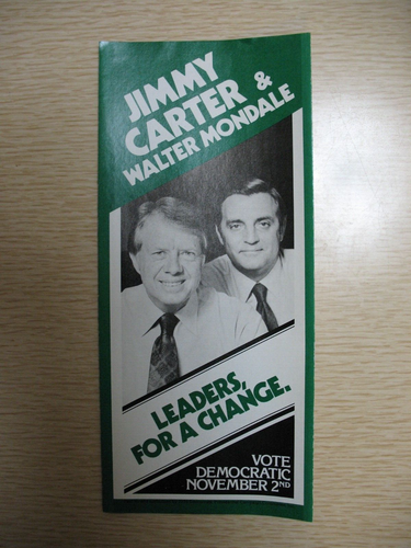 Jimmy Carter & Walter Mondale Political Pamphlet/Brochure/Flyer | eBay