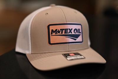 MTex Oil Trucker Hat Leather Patch Richardson 112 | eBay