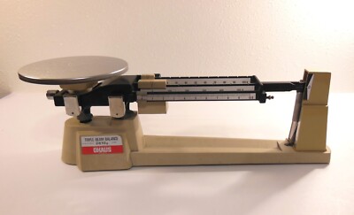 Mechanical & Beam Balances - Vintage Ohaus Triple Beam Balance Scale