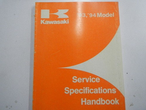 1993 1994 KAWASAKI SERVICE SPECIFICATION MANUAL 99926-1024-01 94 93 KX ...