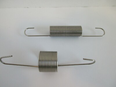 DUAL CHROME THROTTLE RETURN SPRING SET HOT ROD RAT ROD STREET ROD # ...