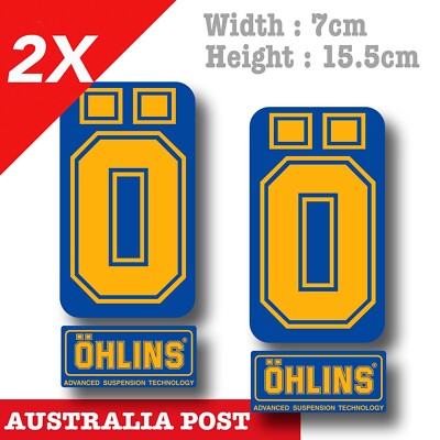 OHLINS Racing Advanced Suspension x2 JDM , OHLINS Racing Sticker | eBay ...