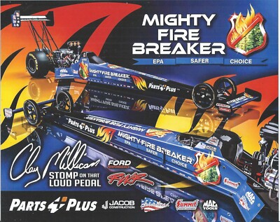 NEW! 2024 CLAY MILLICAN NHRA TOP FUEL "MIGHTY FIRE BREAKER" HANDOUT ...