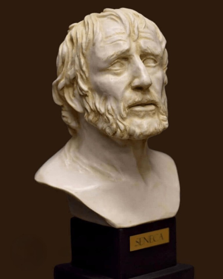 Sculpture Seneca Bust Statue Seneca Roman Philosopher greek stoicism ...