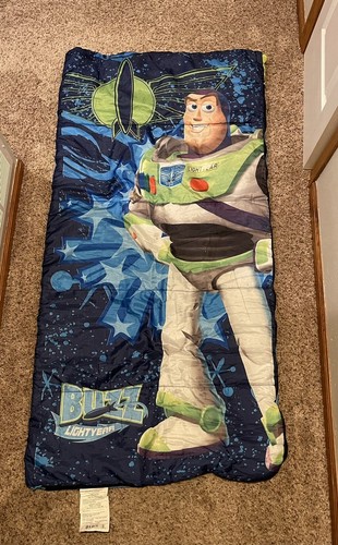 Disney Toy Story Sleeping Bag 27" x 55" Age 4+ Buzz Light-Year Camping ...