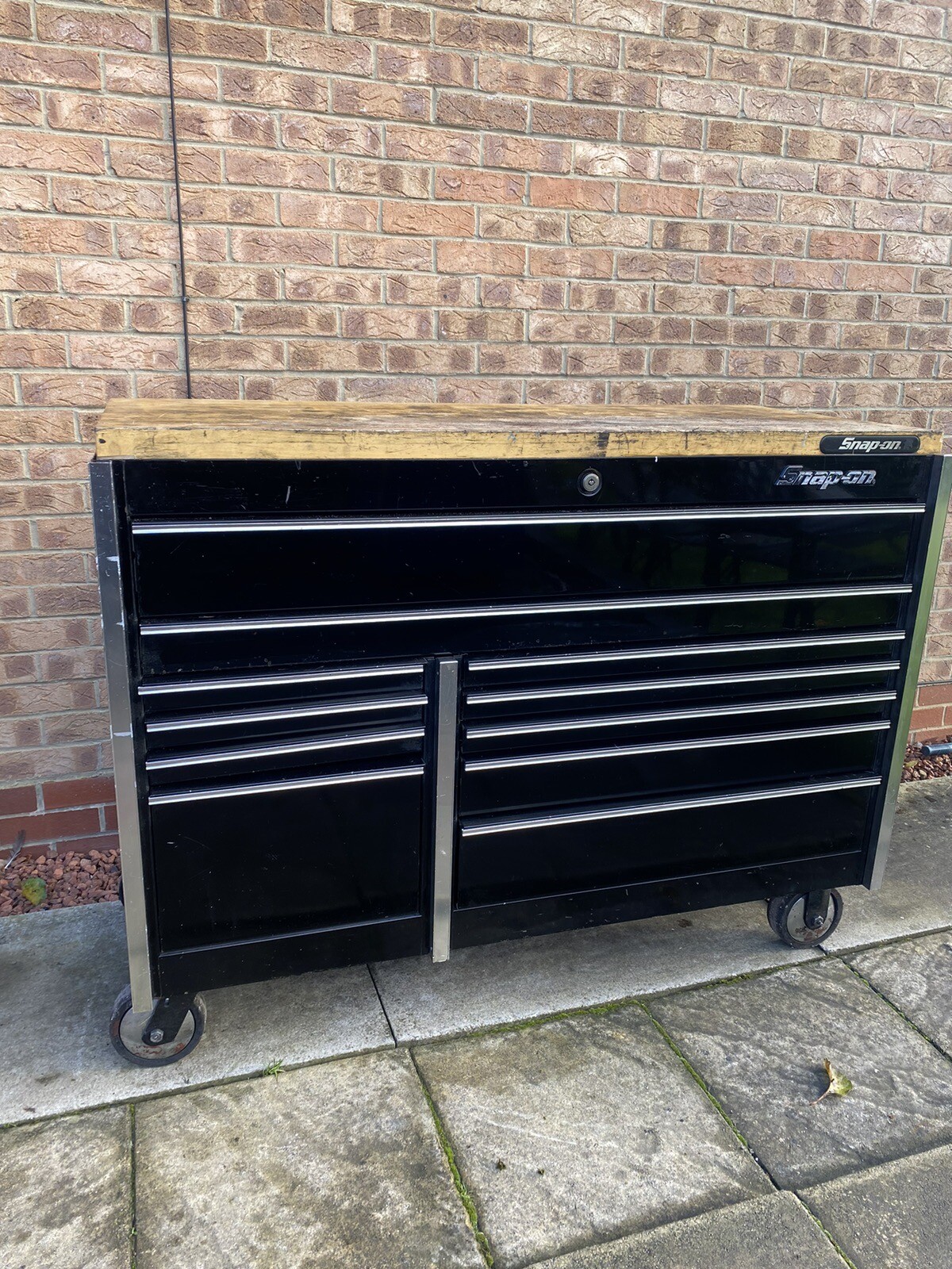 Snap On 55” By 24” Toolbox Roll Cab With Wooden Worktop | eBay