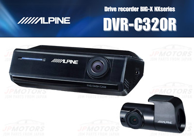 ALPINE DVR-C320R Dash Camera WiFi & GPS Stealth 1080p HD Black Front ...