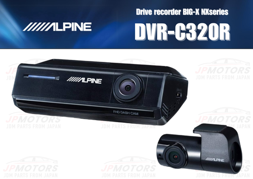 ALPINE DVR-C320R Dash Camera WiFi & GPS Stealth 1080p HD Black Front ...