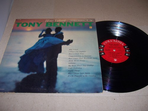TONY BENNETT- BLUE VELVET- 1958 POP 12" LP 33 RPM, COLUMBIA CL 1292 (VG ...