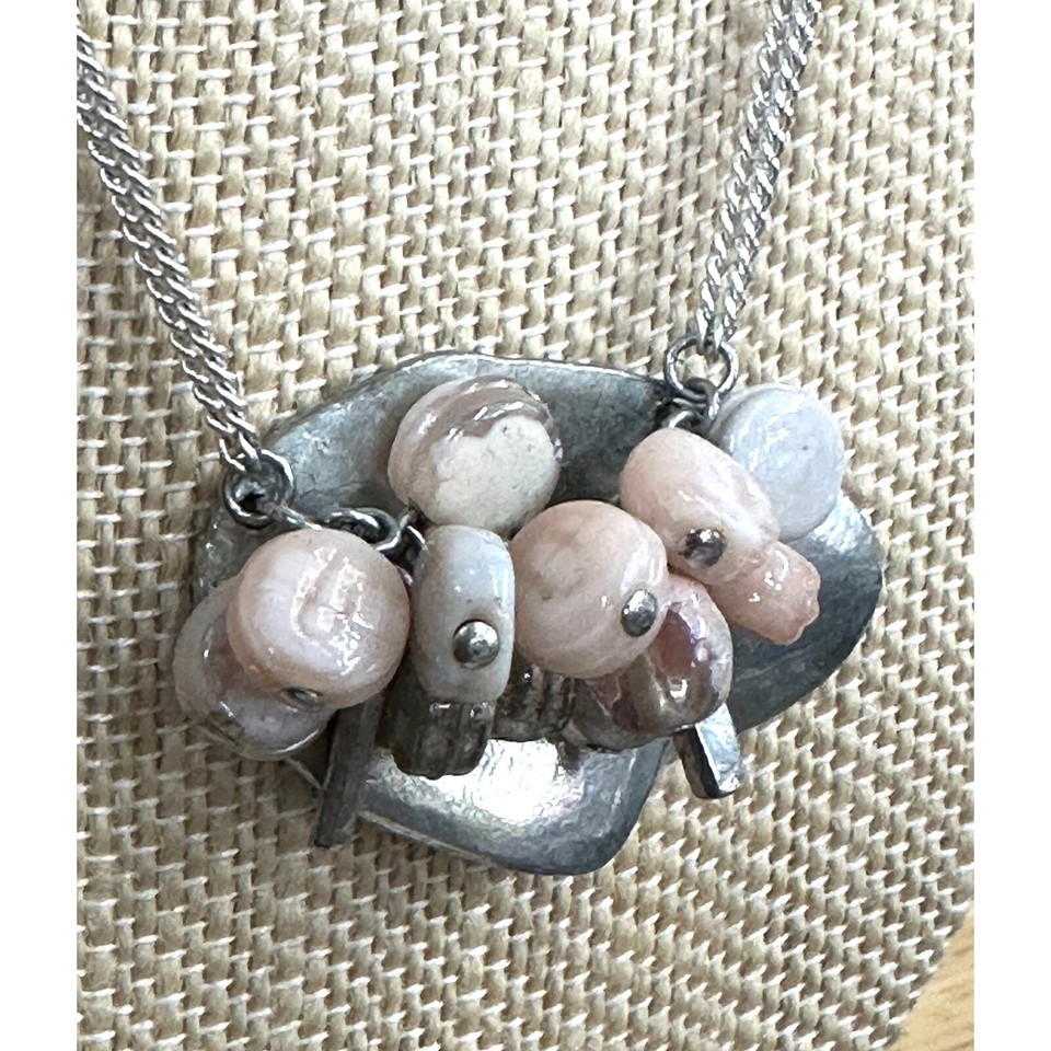 Anne Marie Chagnon Modernist Mod Multi Chain Pendant Necklace | eBay