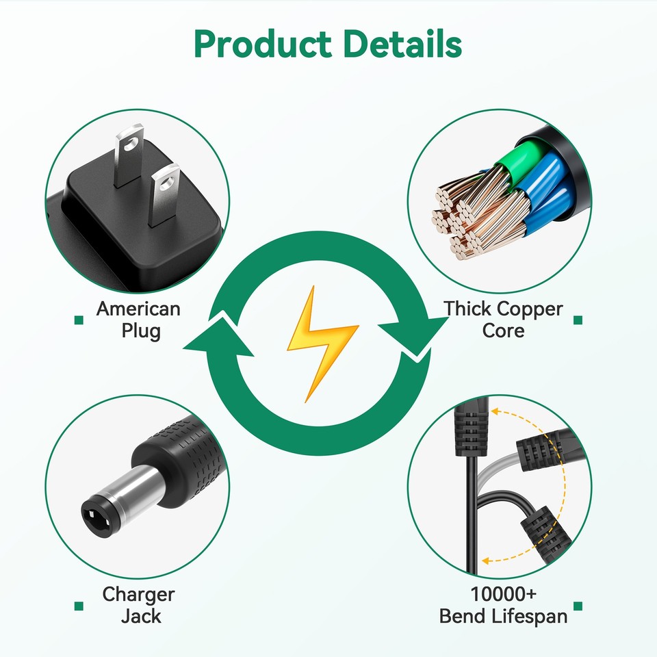 AC Adapter for Logitech UE Wireless Boombox S-00124 Power Supply Cord ...