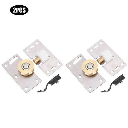 2x Wardrobe Wood Door Sliding Door Wheel Stainless Steel Bearing Wheel ...