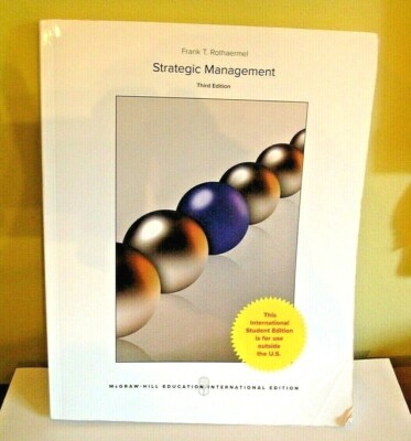 Strategic Management Third Edition Book by Frank T. Rothaermel | eBay