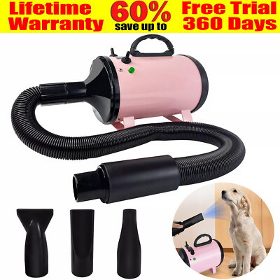 Pet Dog Hair Dryer Grooming Hairdryer Adjustable Fur Blower Heater ...