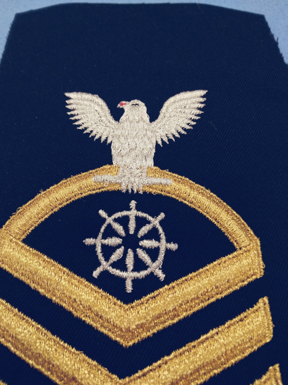 VINTAGE - US NAVY CPO UNIFORM BULLION RANK INSIGNIA RATE PATCH - NEW | eBay