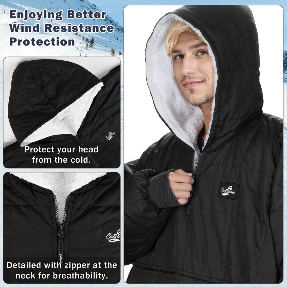 Catalonia Swim Parka for Men Women, Waterproof Surf Swimming Jacket ...