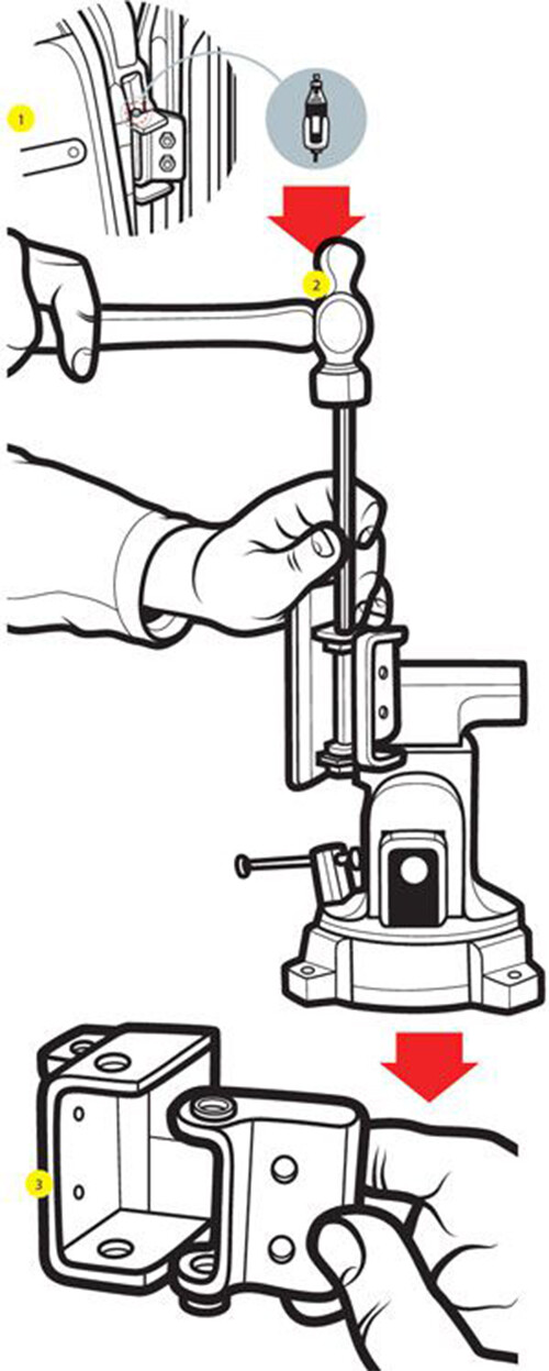 Car Truck Durable Front/Rear Door Hinge Pins Bushing Repair Set For ...