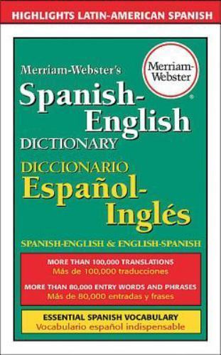 Merriam-Webster's Spanish-English Dictio- paperback, 0877799164 ...