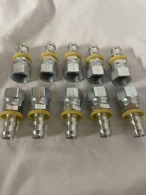 Lot Of 10 PARKER 3JC82-8-8C Push-Lok Barbed 1/2”Female Seal-Lok-Swivel ...