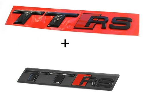Original Audi TTRS (8S) Black Edition Rear Badge + Grille Badge Logo ...