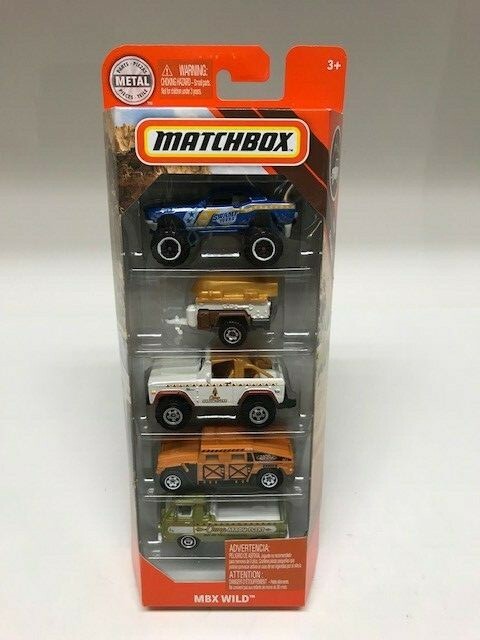 Matchbox 5 pack MBX Wild With Ford Bronco & Trailer NEW NIB | eBay