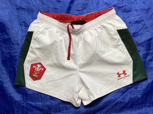 WALES RUGBY UNION player issue shorts UNDER ARMOUR CYMRU 2019 adult ...