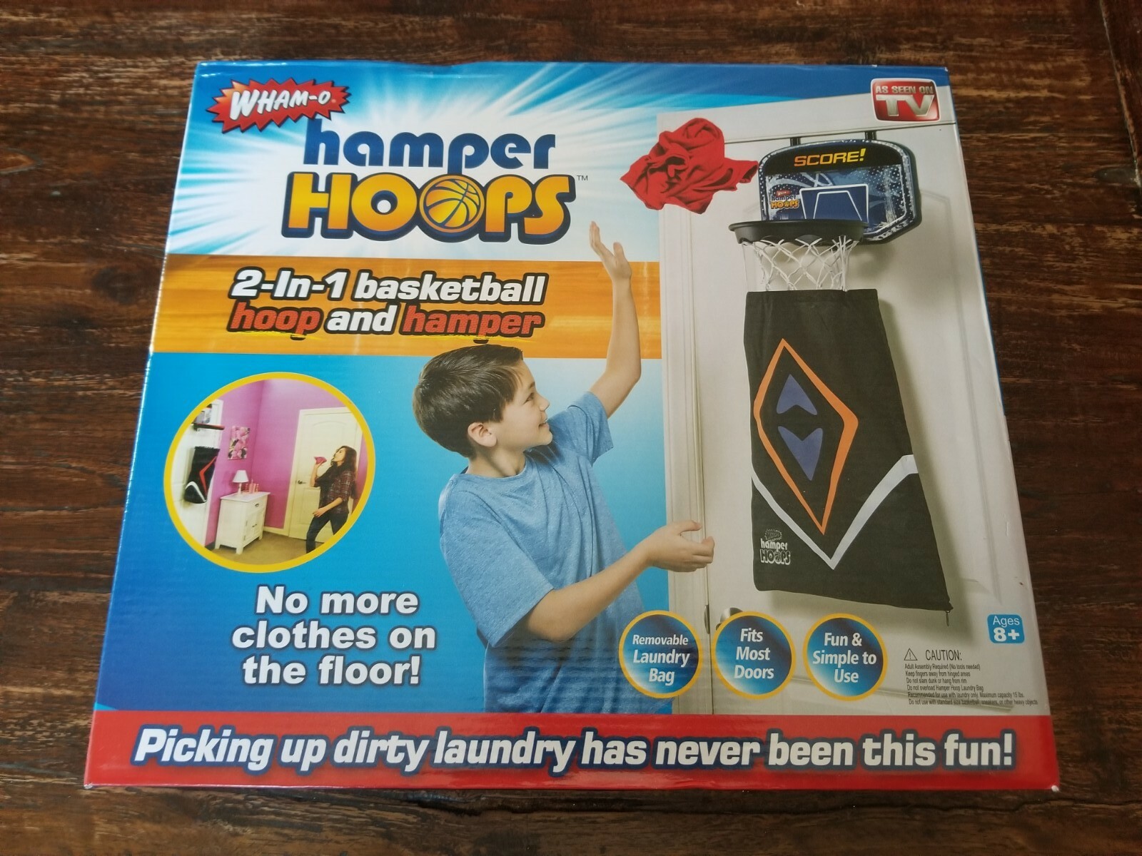 New WHAM-O Hamper Hoops 2 In 1 Basketball Hoop and Hamper | eBay