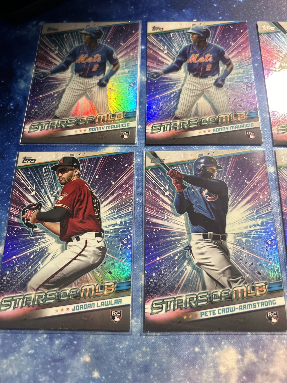 Lot Of 2024 Topps Stars Of MLB Rookies RC Ronnie Mauricio, Pete Crow ...