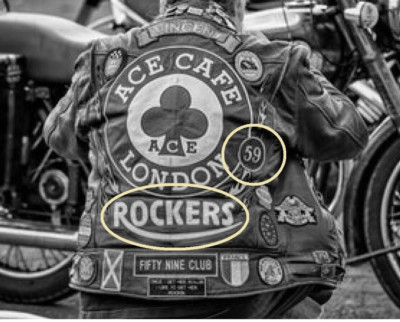 Café Racer Rocker UK Biker Ton-Up Jungen Groß Daddy Aufbügelbare | eBay.de