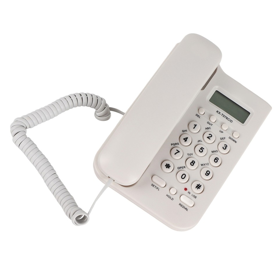 Corded Wired Phone Landline Telephone Home Office Desktop Caller ID ...