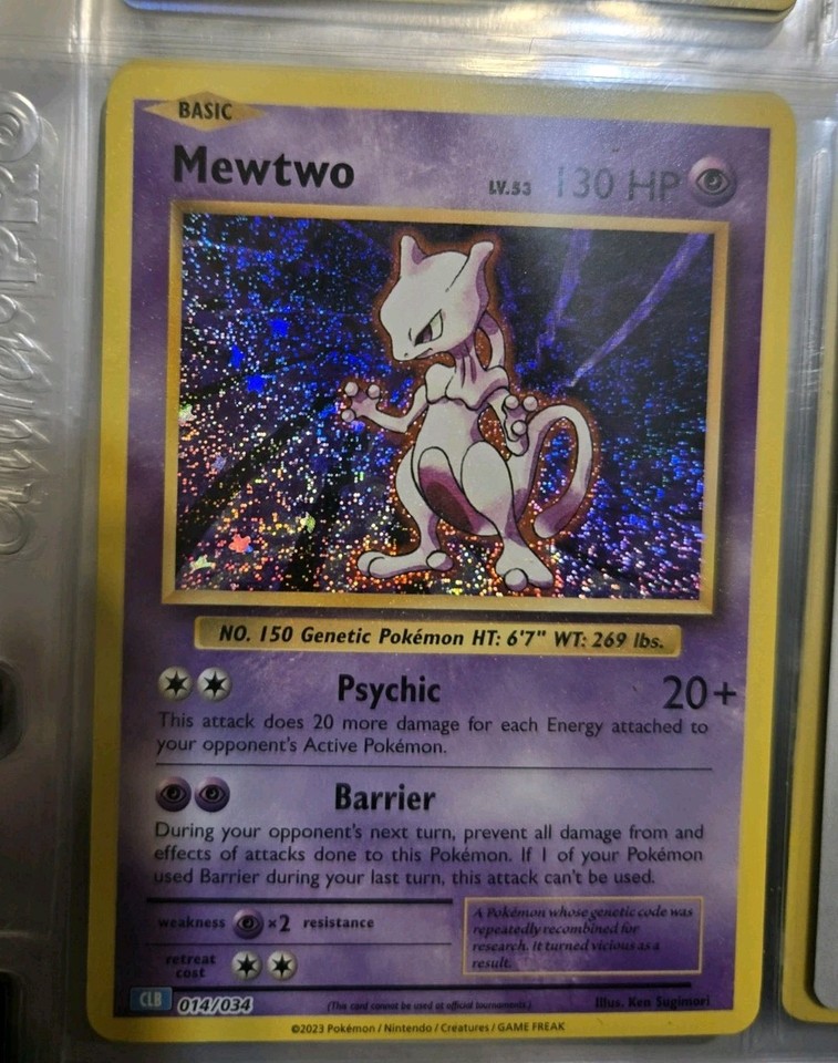 Mewtwo 014/034 Trading Card Game Classic Holo | eBay