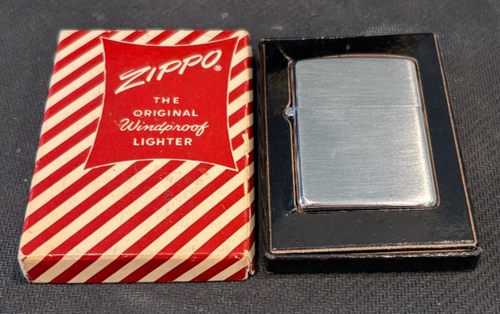 Vintage ZIPPO LIGHTER / UNBRANDED (3 Barrel Hinge, Used, Boxed) | eBay
