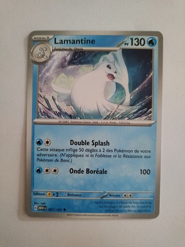 Carte Pokémon - Lamantine 087/165 - EV03.5 151 | eBay