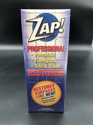 ZAP! ‎Professional Cleaner Porcelain Fiberglass Tile Restorer 12oz. NEW ...