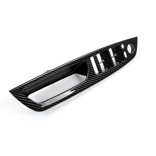 Carbon Fiber ABS Interior Window Switch Door Panel Parts For BMW X5 X6 ...