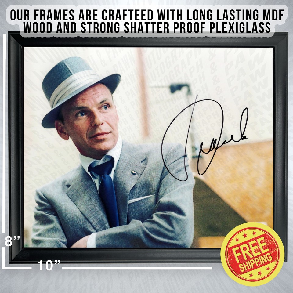 Frank Sinatra Framed Autograph Reprint Signed 8x10 Photo Signature ...